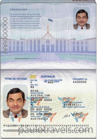 Australian passport PSD template - psdstores